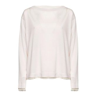 Kaos Kaos - Pull en maille &agrave; col rond - Femme - Pulls - Beige - Taille: 42 FR
