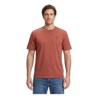 Blauer Homme, Tops, Brun, Taille: XL T-shirt Logo Eutaw Ton sur Ton