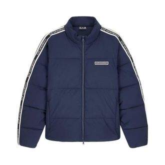 Emporio Armani Train Logo Series Pufferjacke - - Jackets - Herren - Blau - M