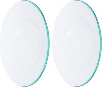 BESPORTBLE Ersatzschale f&uuml;r Wachsw&auml;rmer aus Hitzebest&auml;ndigem Transparentem Glas 2 St&uuml;ck Kompakte Aromalampenschale f&uuml;r &Auml;therische &Ouml;le und Wachsschmelzen Wiederve