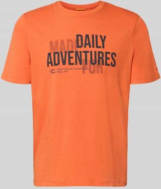 Camel Active Regular Fit T-Shirt aus reiner Baumwolle