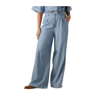 Aaiko Damen, Hosen, Blau, MGr&ouml;&szlig;e
