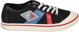 Bottega Veneta Low-Top Sneaker - Canvas Sneakers With Geometric Accent Design - Gr. 37 (EU) - in Schwarz - für Damen