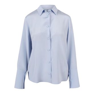 Max Mara Damen, Blusen & Hemden, Blau, LGr&ouml;&szlig;e
