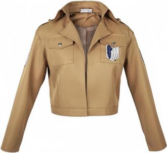 Coolchange Veste uniforme du Bataillon dExploration pour fans de LAttaque des Titans | beige | Taille: XL