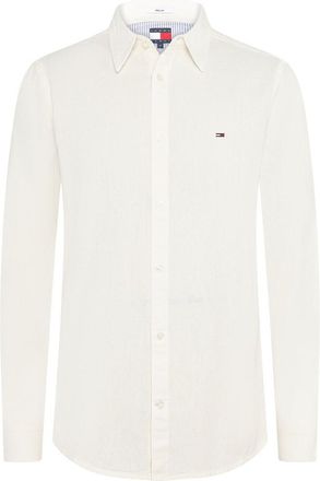 Tommy Hilfiger Legeres Hemd aus einem Leinen-Baumwolle-Mix mit Kentkragen, Regular in