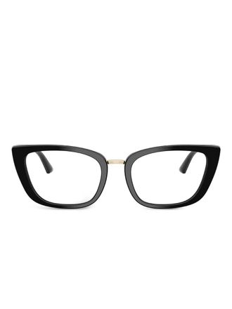 Jimmy Choo Eyewear Brille im Cat-Eye-Design - Schwarz