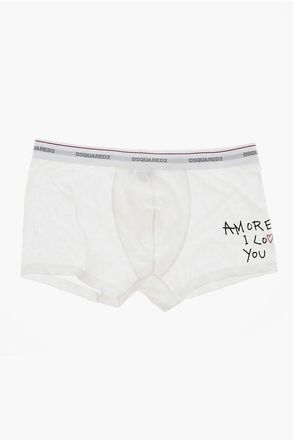 Dsquared2 Stretch Cotton Boxers with Contrast Print size L