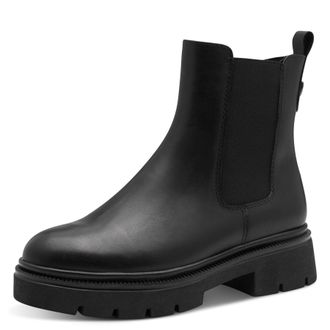 Marco Tozzi Marco Tozzi Damen Chelsea Boots aus Leder Klassisch, Schwarz (Black), 40 EU