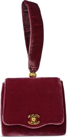 Chanel 1995 Clutch mit CC-Drehverschluss - Rosa