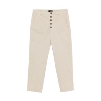 Dondup Femme, Pantalons, Beige, Taille: W32 Pantalon Cropped Nima