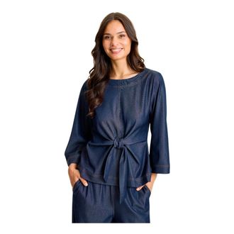 In Front Blusen - - Blouses & Shirts - Damen - Blau - XL