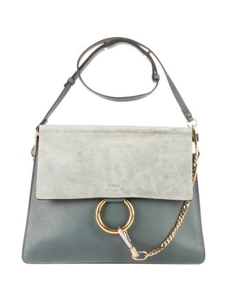 Chlo&eacute; sac port&eacute; &eacute;paule en cuir - Gris
