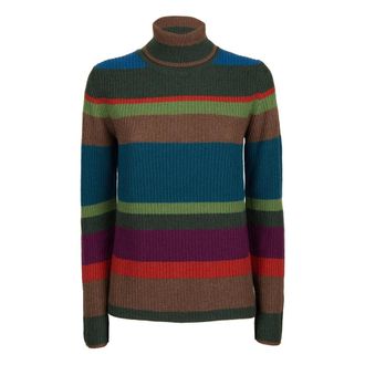 Gallo Gallo, Femme, Pulls, Multicolore, Taille: 42 FR Pull Col Roulé Côtelé