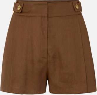 Elisabetta Franchi Short en lin m&eacute;lang&eacute; Elisabetta Franchi