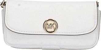 Michael Kors Femme, Sacs, Blanc, Taille: ONE Size Sm Flap Chain Xbody Nolita