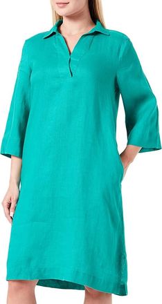 s.Oliver Damen Blusenkleid Blusenkleid, 7646 gr&uuml;n, 42