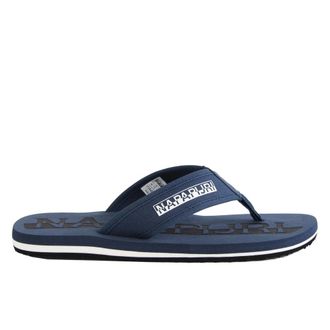 Napapijri Blaue Baumwoll Flip Flops - - Shoes - Herren - Blau - 42 EU