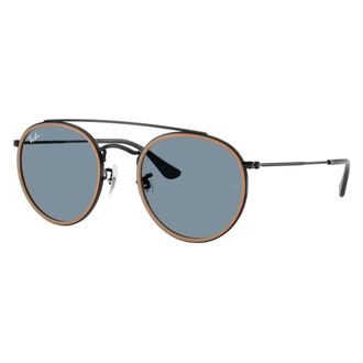 Ray-Ban Lunettes de soleil rondes &agrave; double pont - unisex - Accessoires - Noir - Taille: 53 MM