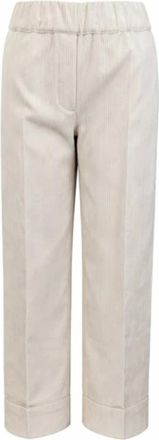 D.exterior Femme, Pantalons, Beige, Taille: 36 FR Wide Pantalons