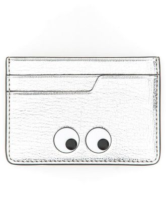Anya Hindmarch Eyes Motif Silver Card Case - Silver
