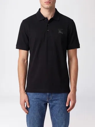 Burberry Polo slim &agrave; manches courtes en laine avec logo EKD