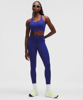 lululemon Fast and Free Leggings mit hohem Bund 5 Taschen f&uuml;r Frauen - 71 cm - Gr&ouml;&szlig;e 0 in Deep Sea Blue