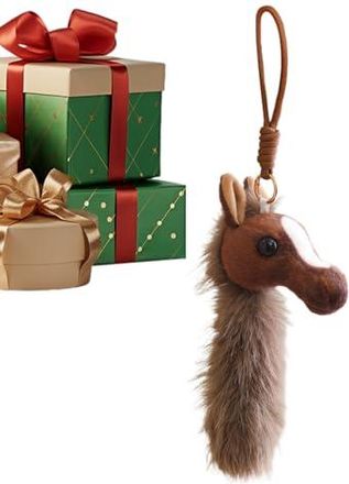 Generico Charm En Forme De Cheval Pour Sac &Agrave; Main | Porte-cl&eacute;s &Agrave; T&ecirc;te De Cheval - Porte-cl&eacute;s En Peluche Pour Sac | Pour Femmes Hommes D&eacute;coration Portefeuille S