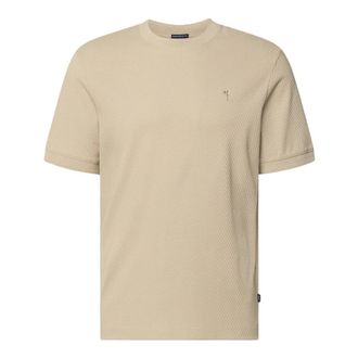 Joop Grau-beiger T-Shirt mit grafischer Textur - - Tops - Herren - Beige - XL