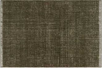 Loberon Teppich Shanira - Handgewebt - Weicher Flor - 170x240 cm - Wohntextilien - Wohnaccessoires - Wolle - Baumwolle, grün