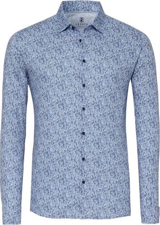 DeSoto Gemustertes Jerseyhemd mit Kentkragen in