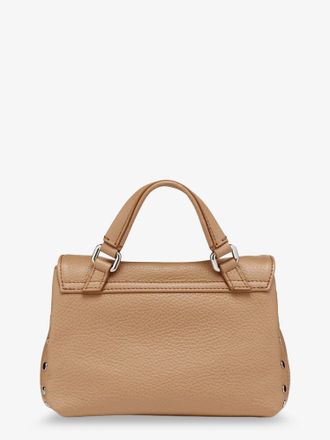 Zanellato Womens Crossbody Bag Postina Baby Beige Leather Shoulder