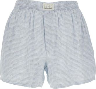 ERL Erl, Homme, Sous-v&ecirc;tements, Bleu, Taille: S Boxers &agrave; Carreaux Tiss&eacute;s