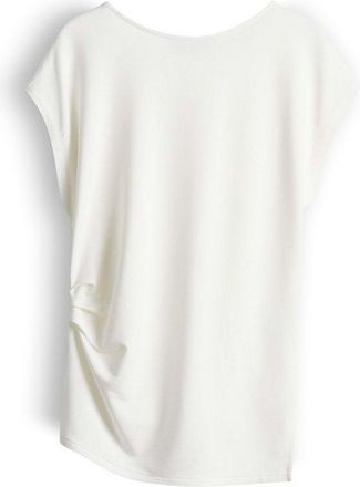 someday Kurzarmshirt Kurana aus ECOVERO-Jersey Seitliches Faltendetail f&uuml;r schmeichelnde Silhouette