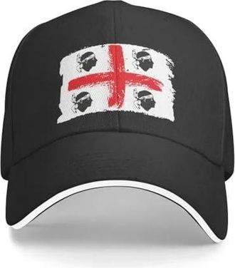 Generic Hiver Coton Chaud, Punk Italie Sardaigne Armoiries Casquette De Baseball pour Hommes Femmes Réglable Sardegna Drapeau Quatre Maures Papa Chapeau Extér