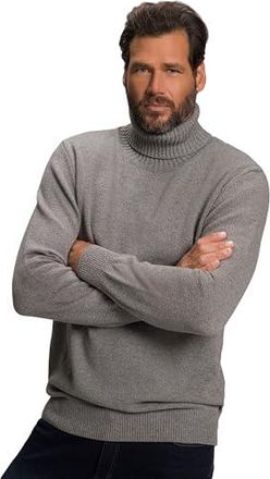 JP1880 Hommes Grandes Tailles L-8XL Pull à col roulé,en Maille Gris chiné 4XL 796357123-4XL