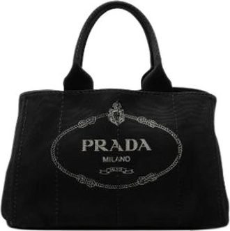 Prada Pre-owned Canvas Satchel - - Pre-owned - Damen - Schwarzk - ONE SIZE