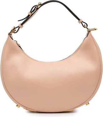 Fendi Hobo Bags - Small Leather Fendigraphy Hobo - Gr. unisize - in Braun - für Damen