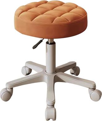 Generic Verstellbarer Drehstuhl mit Rollen, ergonomischer Schmink- und Friseurhocker f&uuml;r M&auml;dchen und Teenager, stilvoller Schminkstuhl f&uuml;r Schlafzimmer, Wohnz