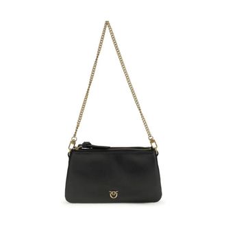 Pinko Pinko, Femme, Sacs, Noir, Taille: ONE Size Double Mini Sac bandouli&egrave;re
