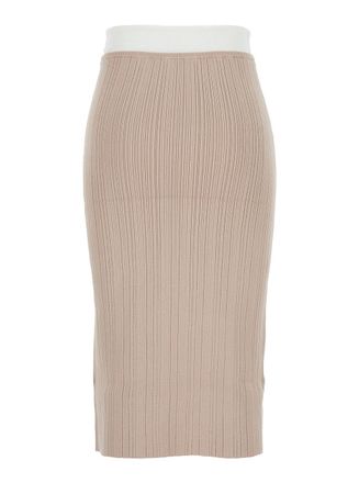 Diesel Womens Dress M-Zinia Pink Viscose Skirt