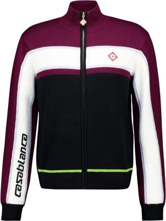 Casablanca Homme, Sport, Multicolore, Taille: M Stripe Merino Knit Track Jacket