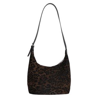 Generic Sac fourre-tout imprim&eacute; l&eacute;opard de grande capacit&eacute; pour femme, voyage, shopping et usage quotidien, caf&eacute;, 13.78x8.66x5.12inch