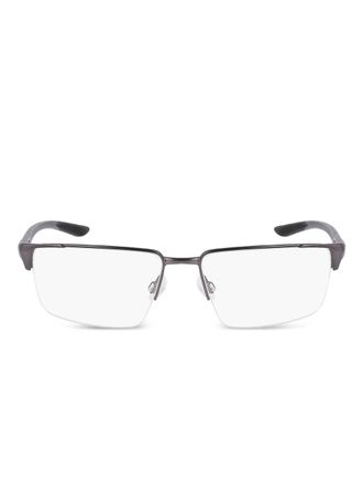 Nike lunettes de vue 8054 &agrave; monture rectangulaire - Argent
