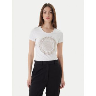 Guess T-Shirt Camelia W4RI47 J1314 Wei&szlig; Slim Fit