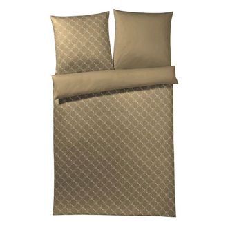 Joop Joop, Mako-Satin-Bettw&auml;sche, Kornblumen-Muster mit nuancierten Farben 155 x 220 oro