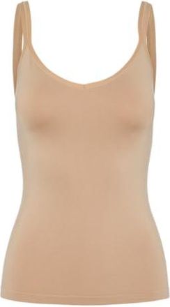 Pieces Pieces Femme Pcplain Underwear Top Noos BC Tricot, Beige, L-XL EU