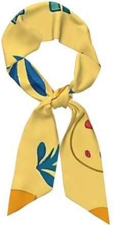 Generic &Eacute;charpe en satin de soie pour femme - Motif dinosaure - Pour le sport, le yoga et le visage