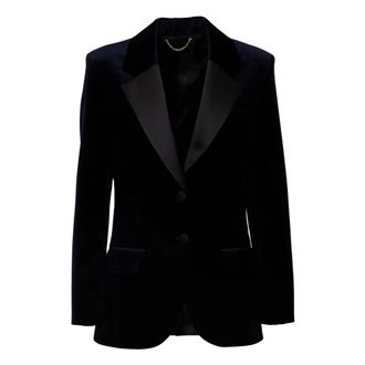 Victoria Beckham Einknopf-Sakko - - Jackets - Damen - Blau - S