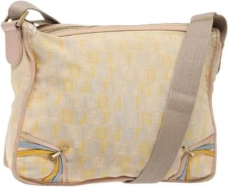 Fendi Pre-owned Toile sacs-fendi - Femme - Pre-owned - Beige - Taille: ONE Size